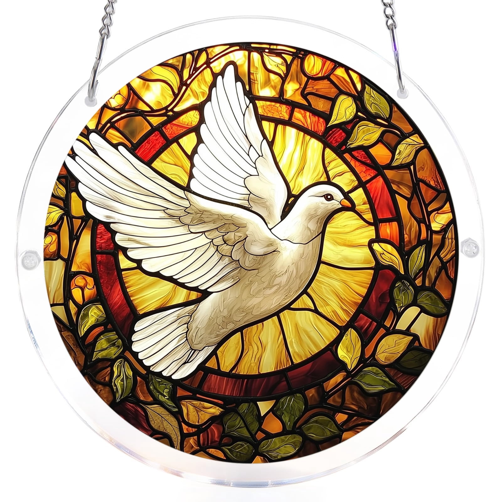 Acrylic Puzzle Window Suncatcher Bird Butterfly Bee Dove Pattern ...