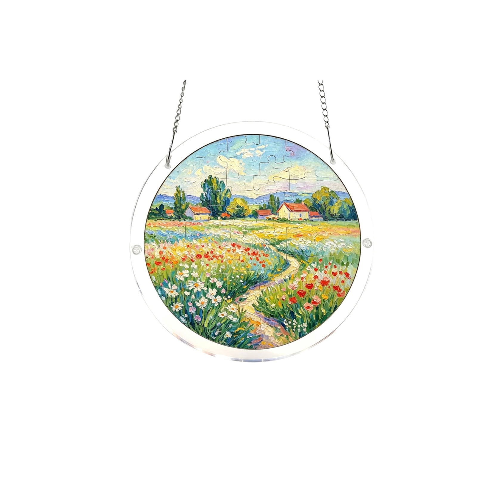 Acrylic Puzzle for Adult, 83 Pieces Sun Catchers Window Hanging Panel ...
