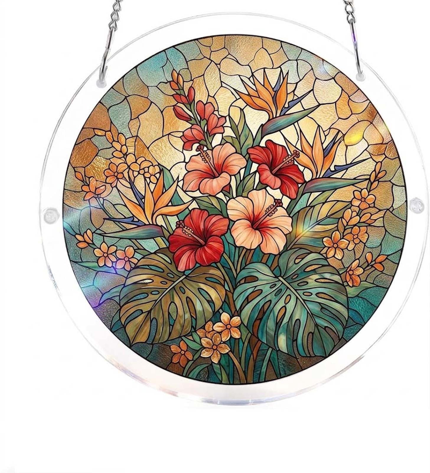 Acrylic Puzzles Suncatcher Window Hanging, Sun Catcher Stained Glass ...
