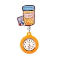 Acrylic Quicksand Stars Retractable Badge Holder with FOB Pocket Watch ...