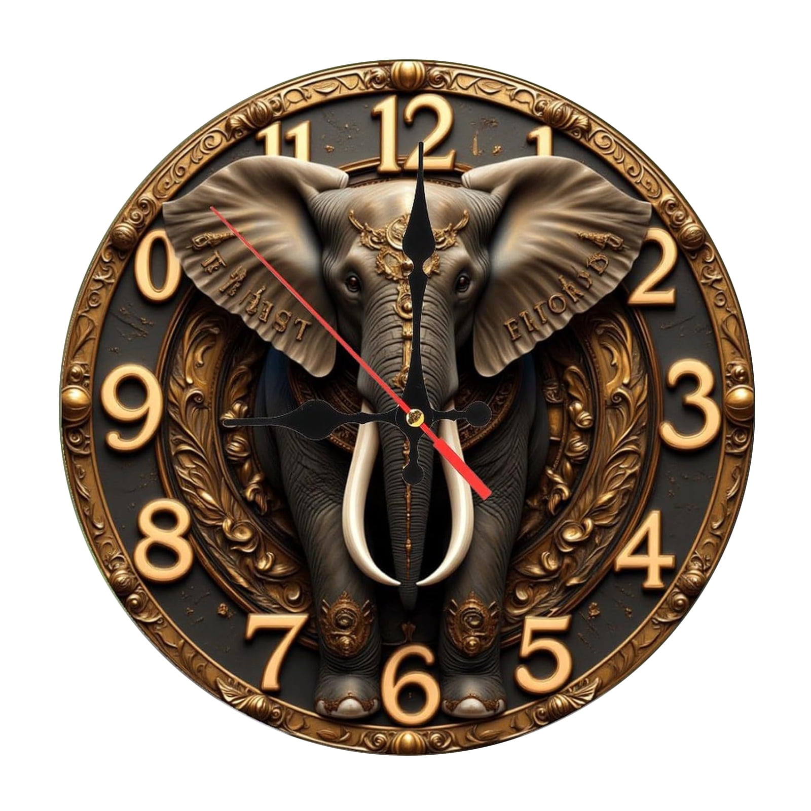 Acrylic Quiet Not Ticking Wall Clock Colorful Art Print Easy Mounting ...