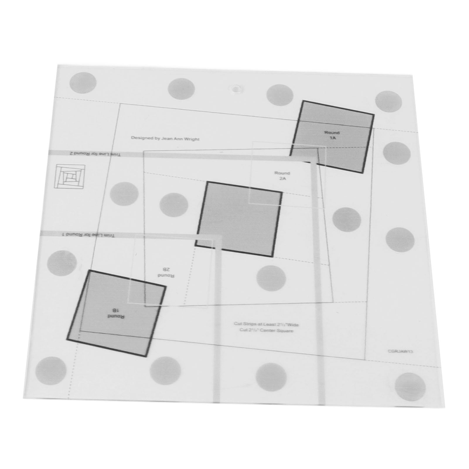 Acrylic Quilting Ruler For Log Cabin Quilts, Lightweight Transparent ...