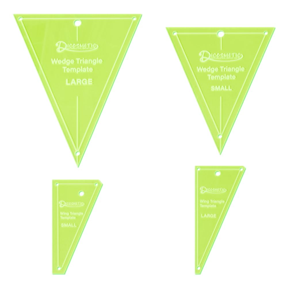 Acrylic Quilting Template Cutting Guide Sewing Tools Green Yellow ...