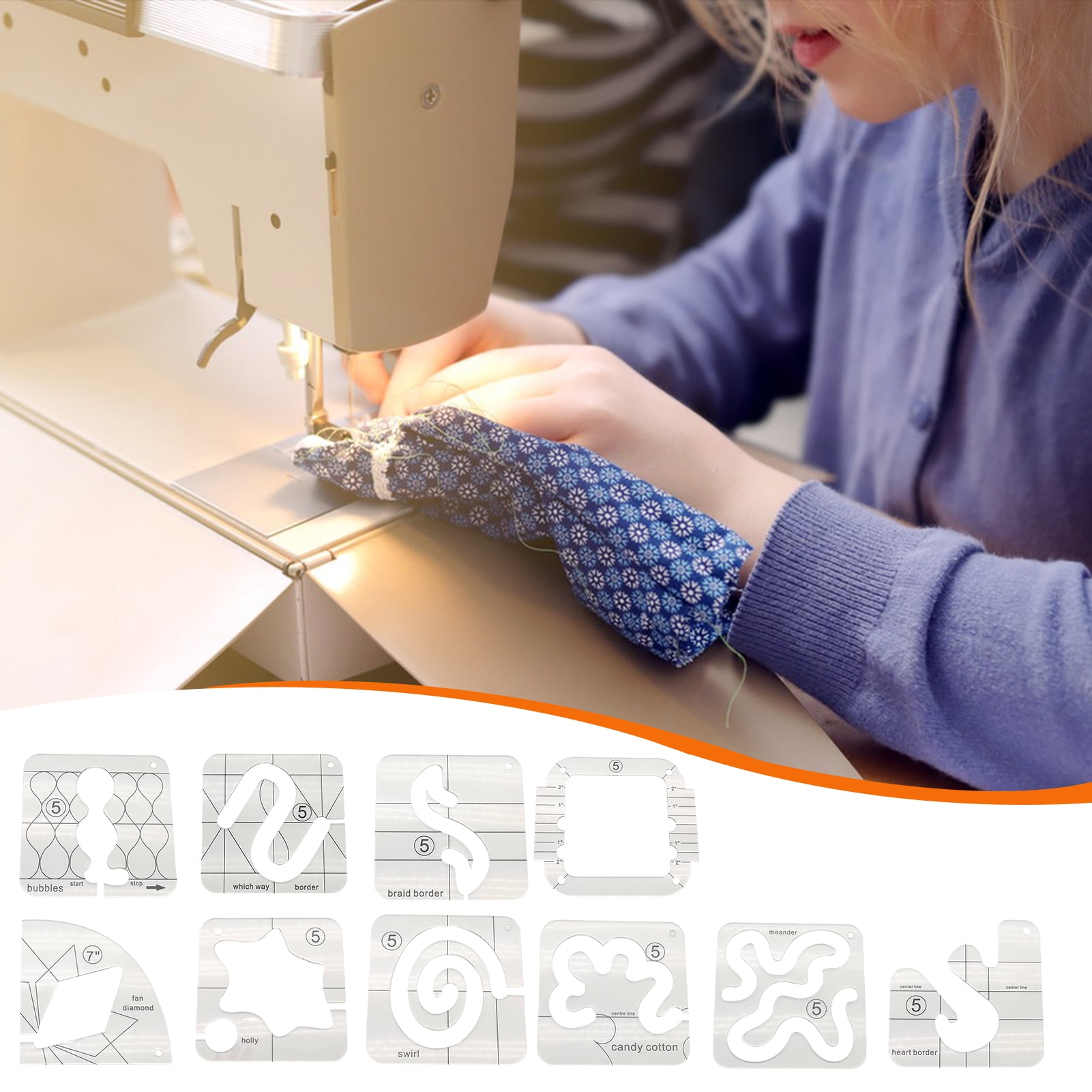 Acrylic Quilting Template Pratical Free Motion Quilting Ruler for ...