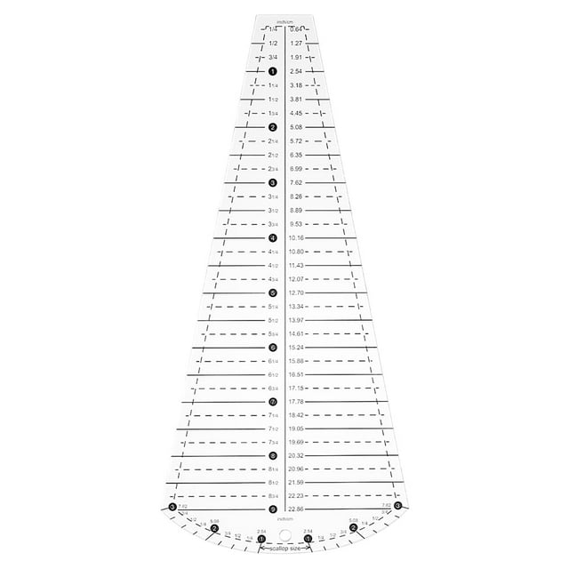 Acrylic Quilting Template Ruler Dresden Plate Quilting Template Petal ...