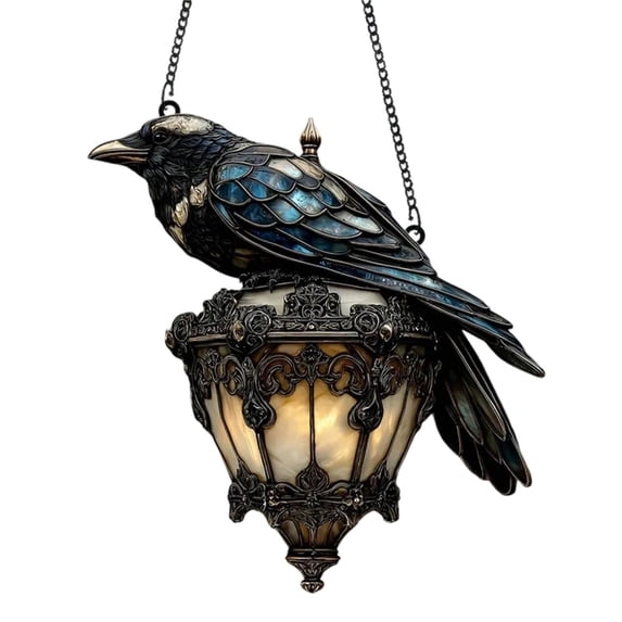 Acrylic Ravens Hanging Light Vintage LED Night Lamp for Party ...