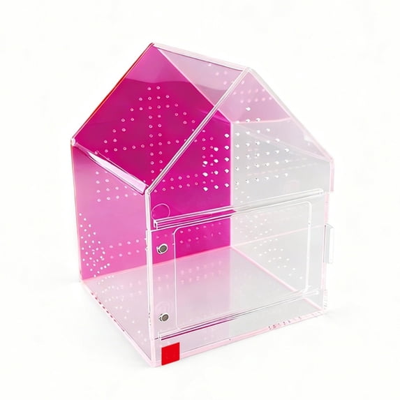 Acrylic Reptiles Habitat Magnetic Closure Container with Slide Out Door ...