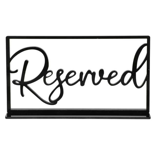 Acrylic Reserved Sign Party Reserved Table Sign Reserved Seats Sign for ...