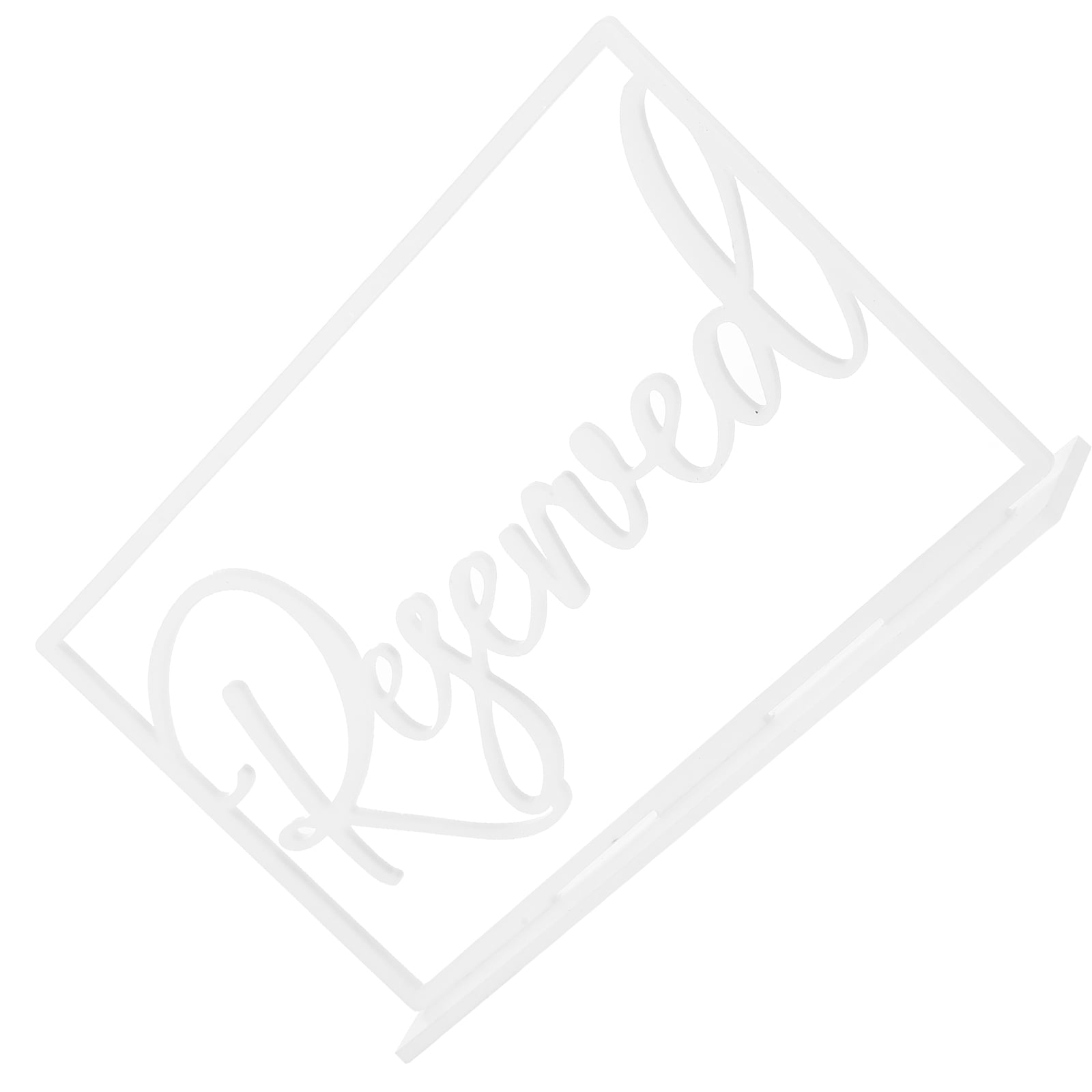 Raindrops Acrylic Reserved Table Sign for Wedding and Party Use with ...