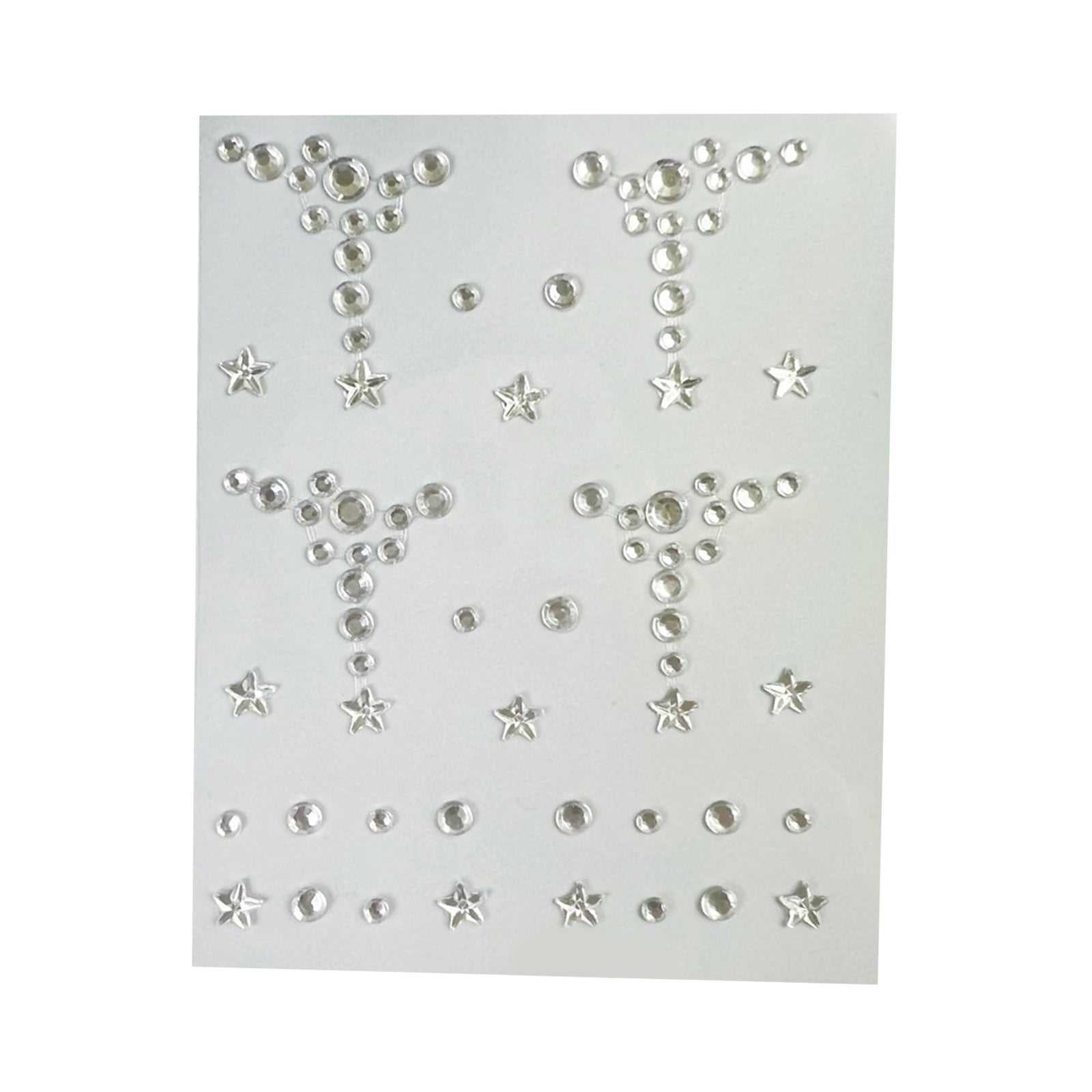 Acrylic Rhinestones Pearls Elegant Face Jewelry Stickers Face ...