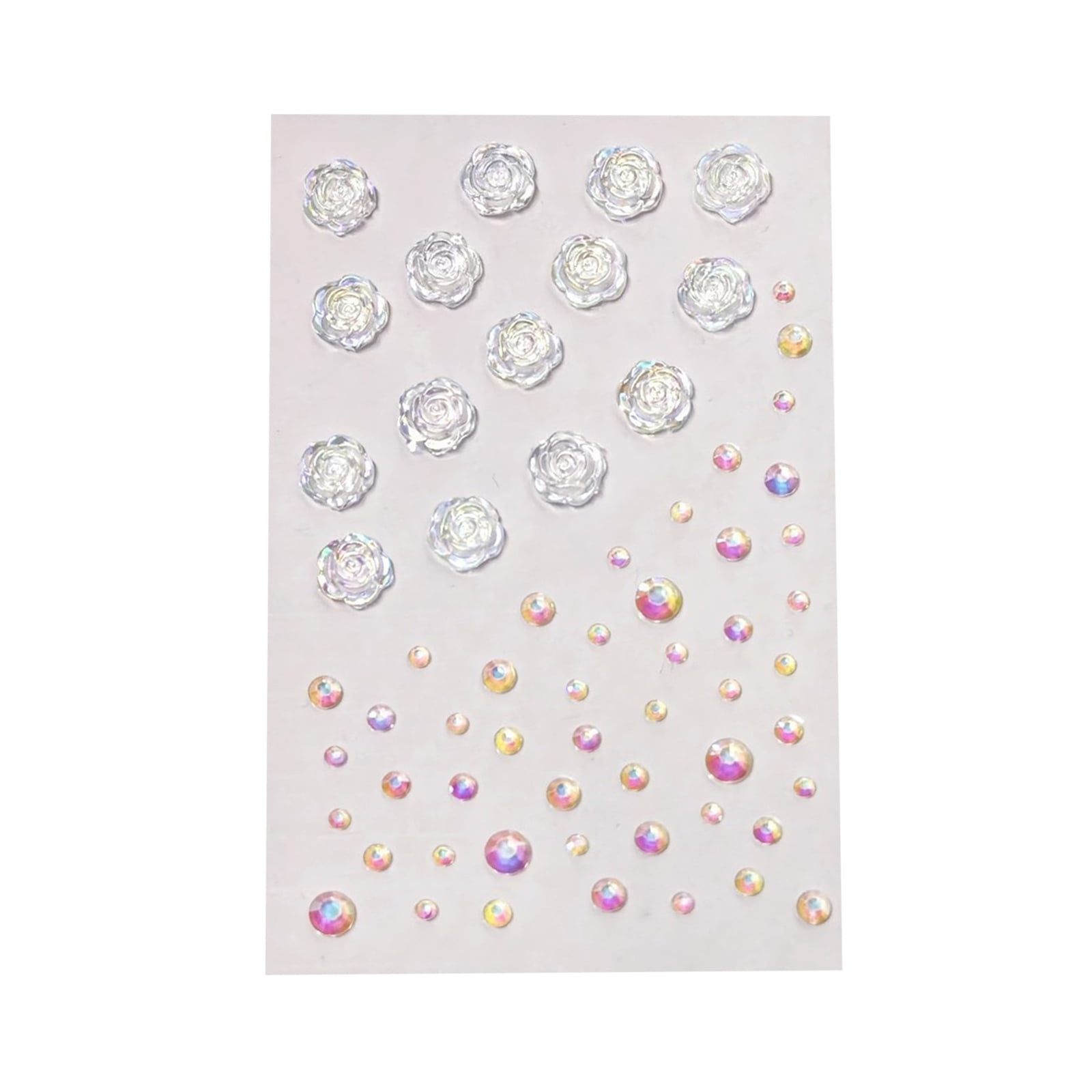 Acrylic Rhinestones Pearls Elegant Face Jewelry Stickers Face ...