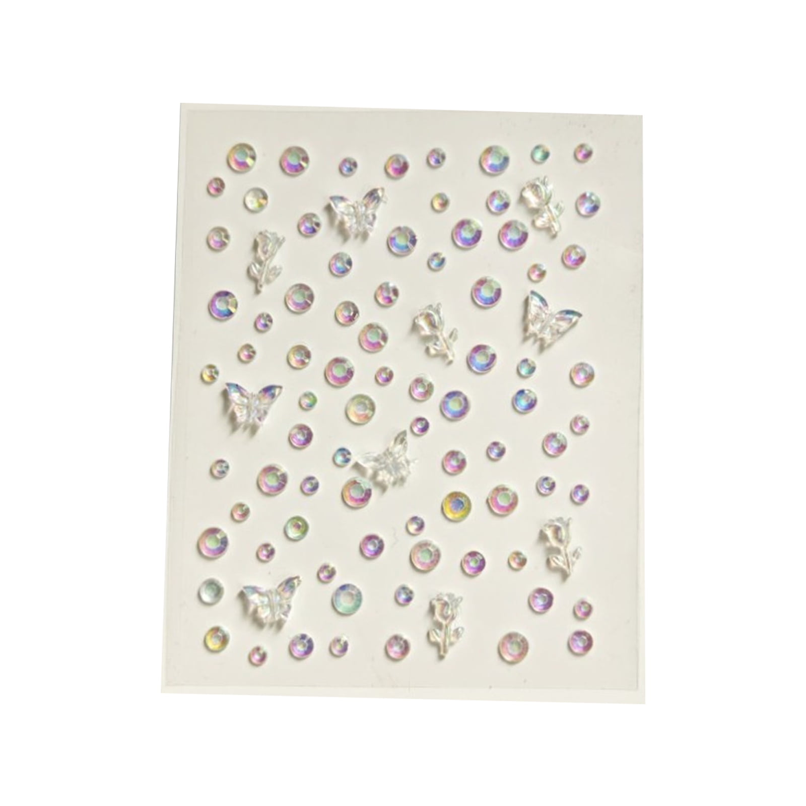 Acrylic Rhinestones Pearls Elegant Face Jewelry Stickers Face ...