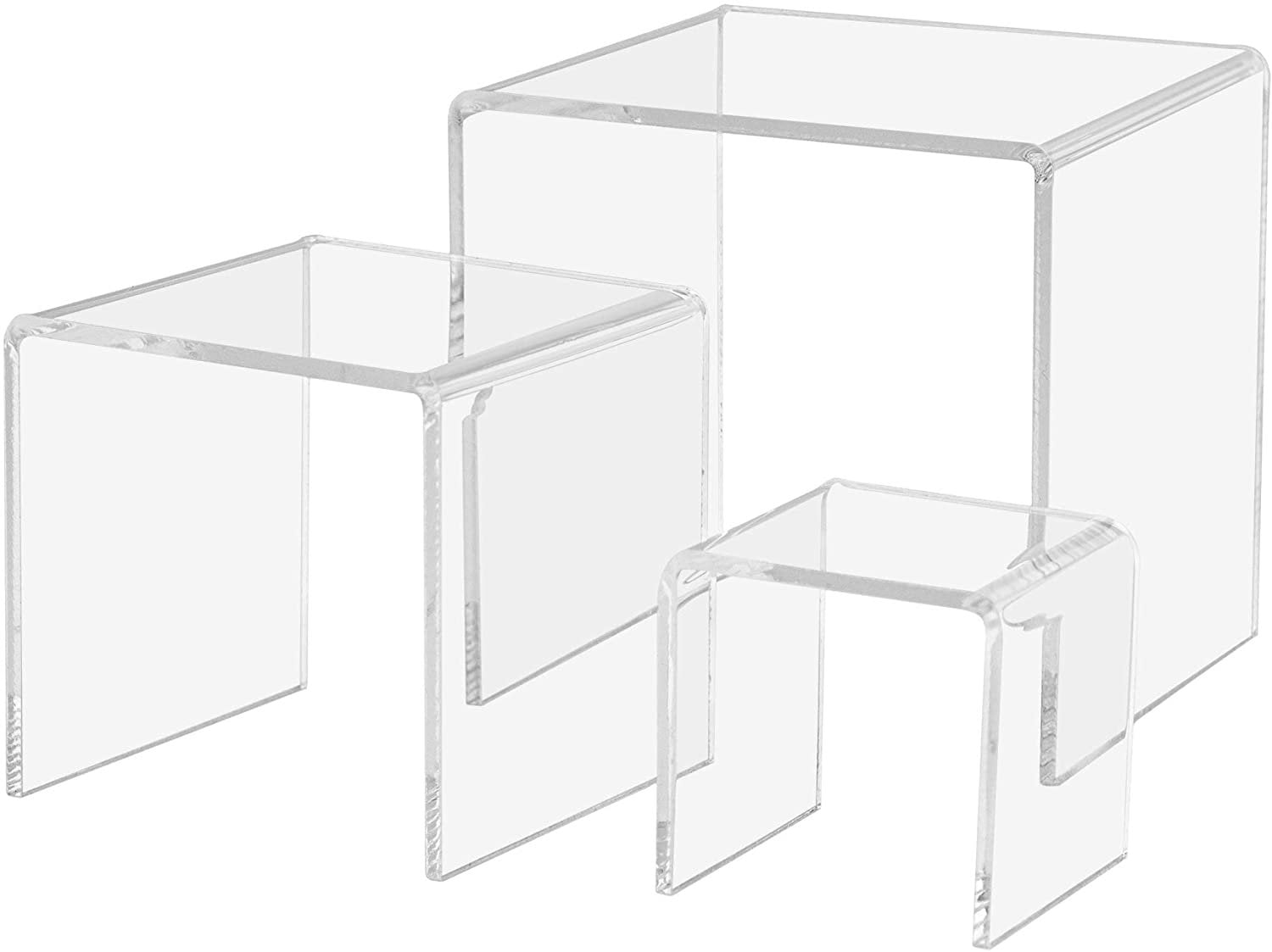 Acrylic Riser Set 6 Premium Three Piece Riser Sets - Walmart.com