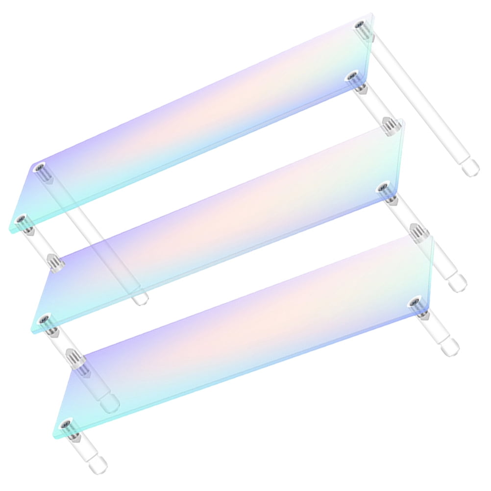 Acrylic Riser for Display 3-tier Figures Display Stand Desktop Perfume ...