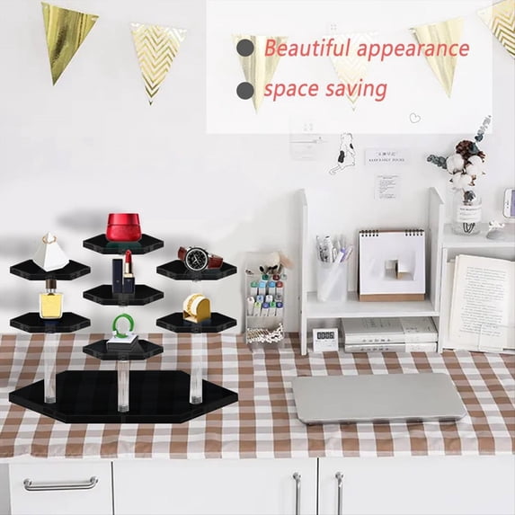 Acrylic Risers Display Stand,7Tier Perfume Organizer and Cupcake Stand ...