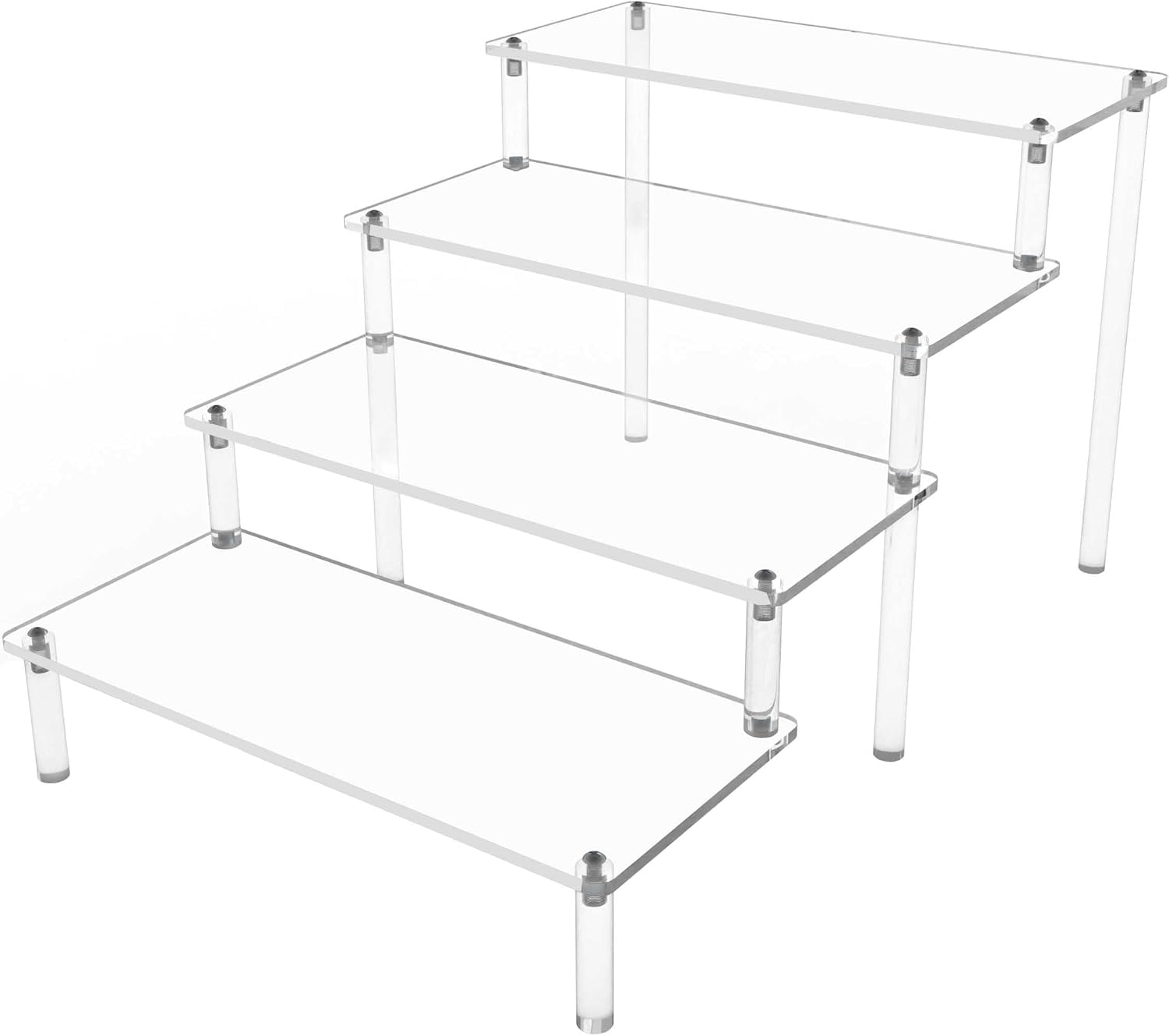 Acrylic Risers for Display 2 Pack 4 Tier Acrylic Display Risers Perfume ...
