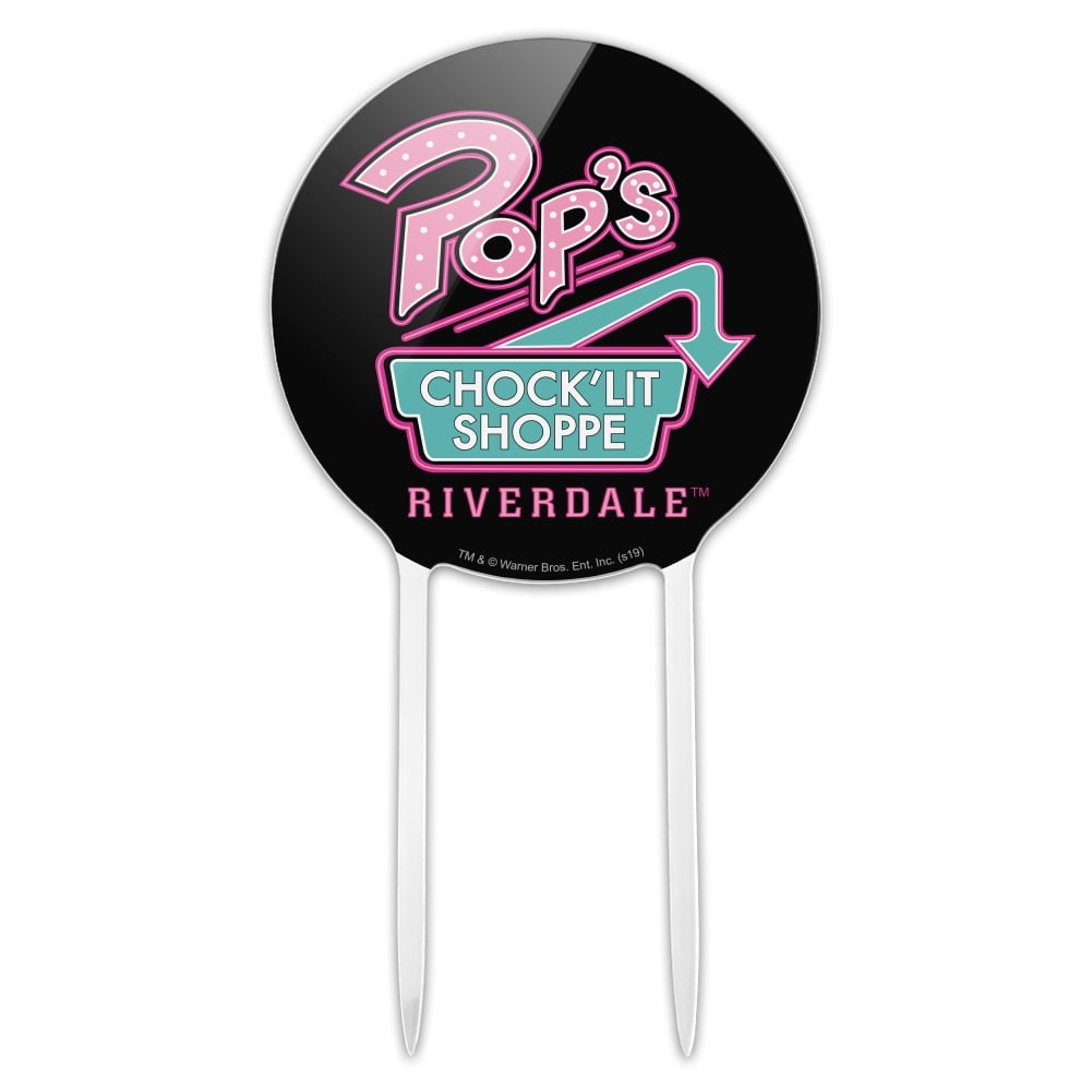 Acrylic Riverdale Pops Chock'lit Shoppe Cake Topper Party Decoration ...