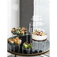 Acrylic Round Cake Stand Dessert Display Rack, Transparent Crystal ...
