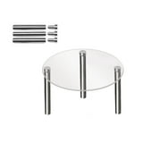 Acrylic Round Cupcake Stand - 3-Tier Dessert Tower for Cupcakes ...