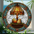 Acrylic Round Hanging Ornament 8x8 Inch, Abstract Celestial Design Wall ...
