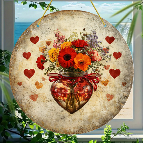 Acrylic Round Hanging Ornament, Decorative Wall Art with Celestial ...