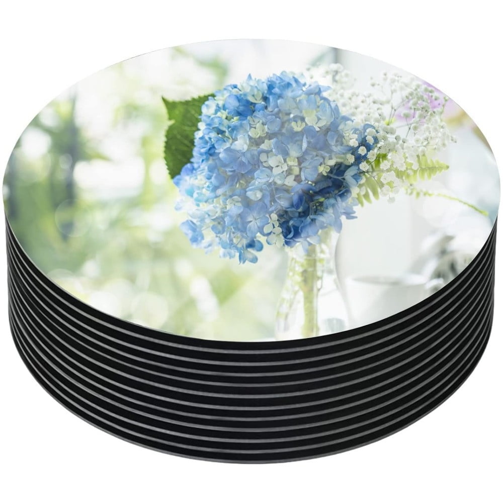 Acrylic Round Mirror,Self-Adhesive Mirror Wall Stickers,Circle Mirror ...