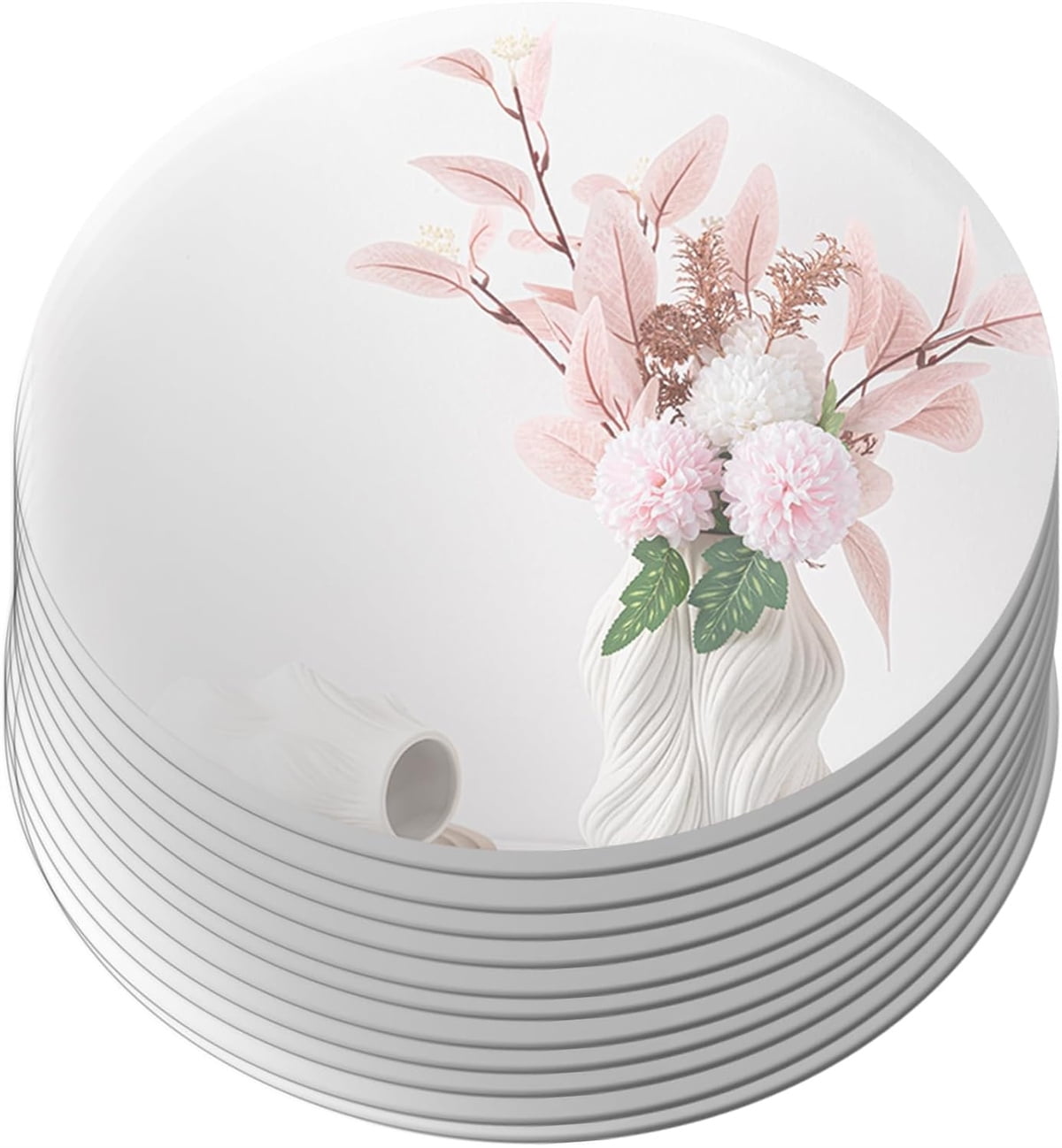 Acrylic Round Mirror Tiles, Wall Mirrors, Mirror Tiles Round Wall-Mount ...
