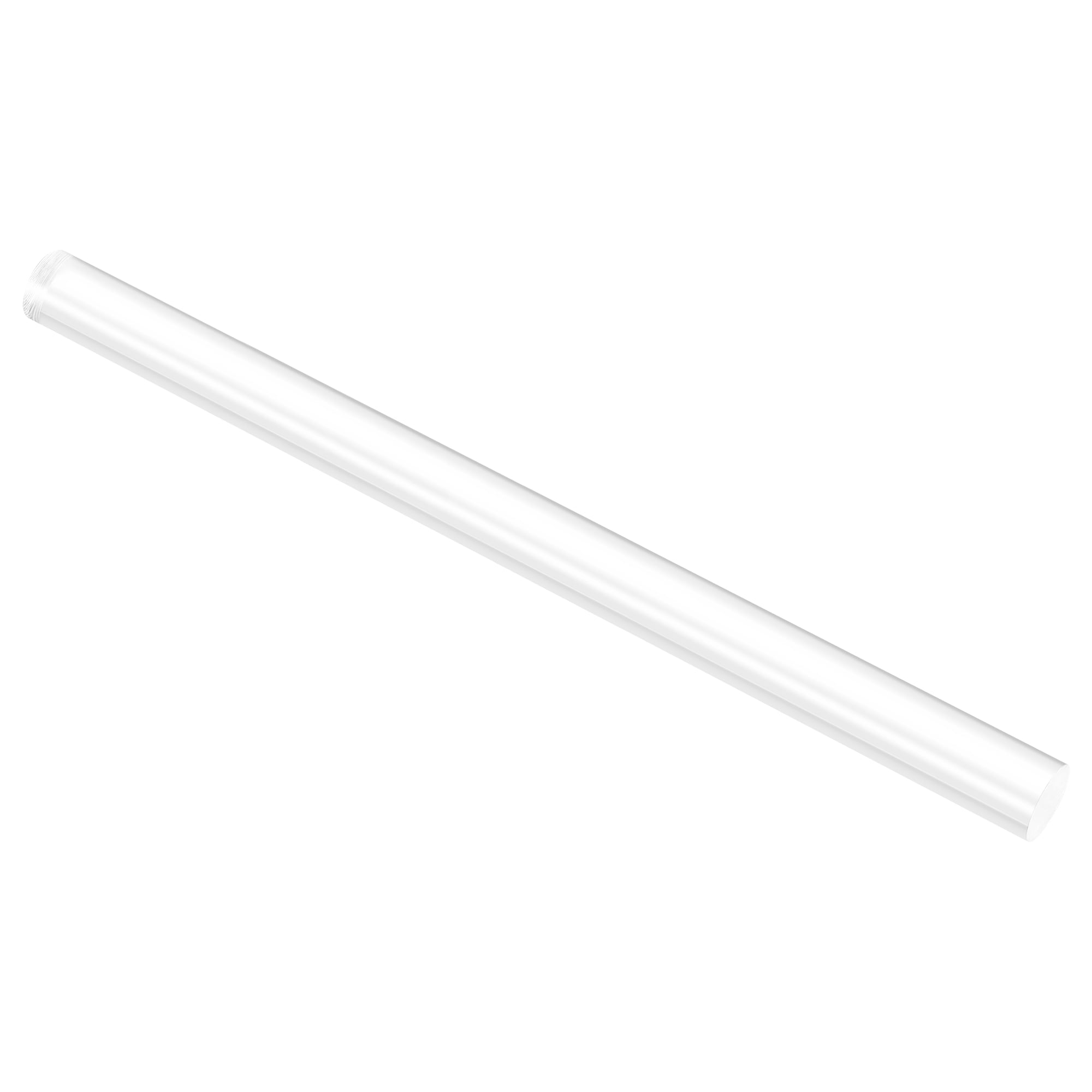 Acrylic Round Rod, Clear,3/4" Diameter,12-1/4" Length, Solid Plastic ...