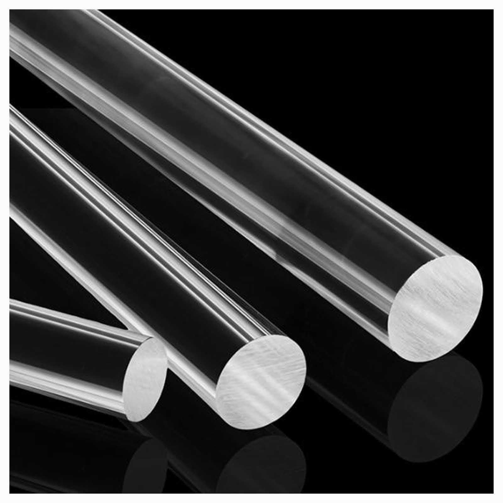 Acrylic Round Rods,Solid Clear Plastic Acrylic Rod,Length 1000Mm Clear ...