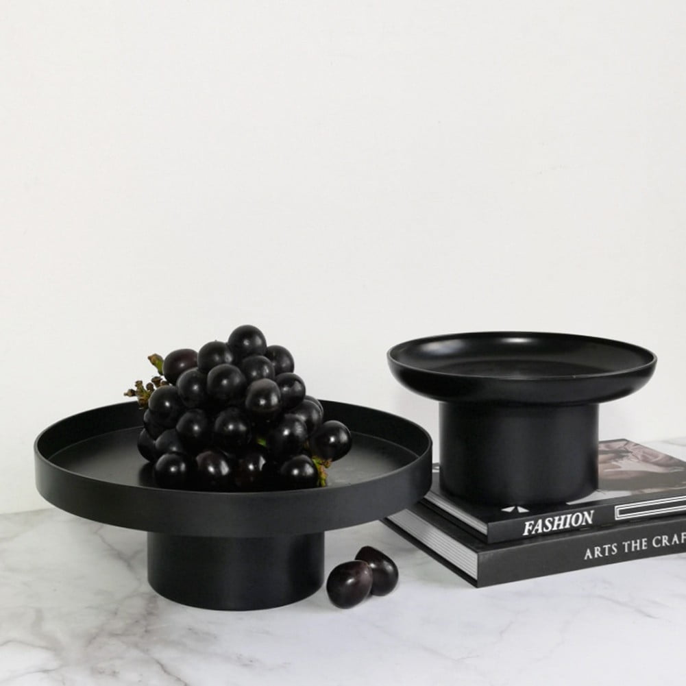Acrylic Round Storage Tray Tea Food Dishes Drink Platter Decorative ...