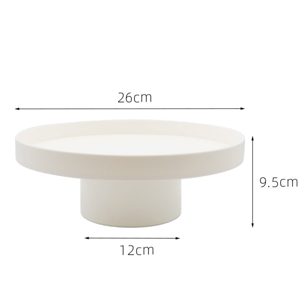 Acrylic Round Storage Tray Tea Food Dishes Drink Platter Decorative ...