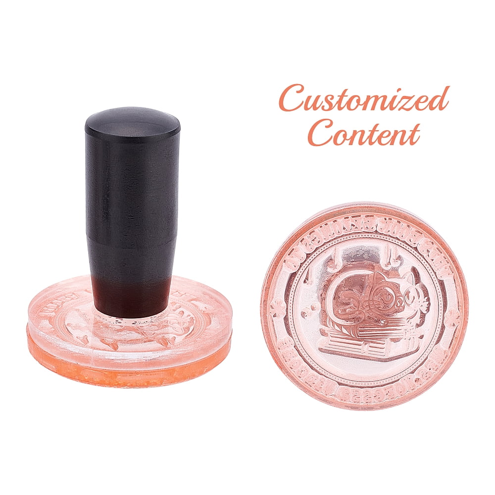 Acrylic Rubber Stamp Vintage Stamp Seal Personalized Clear Acrylic ...