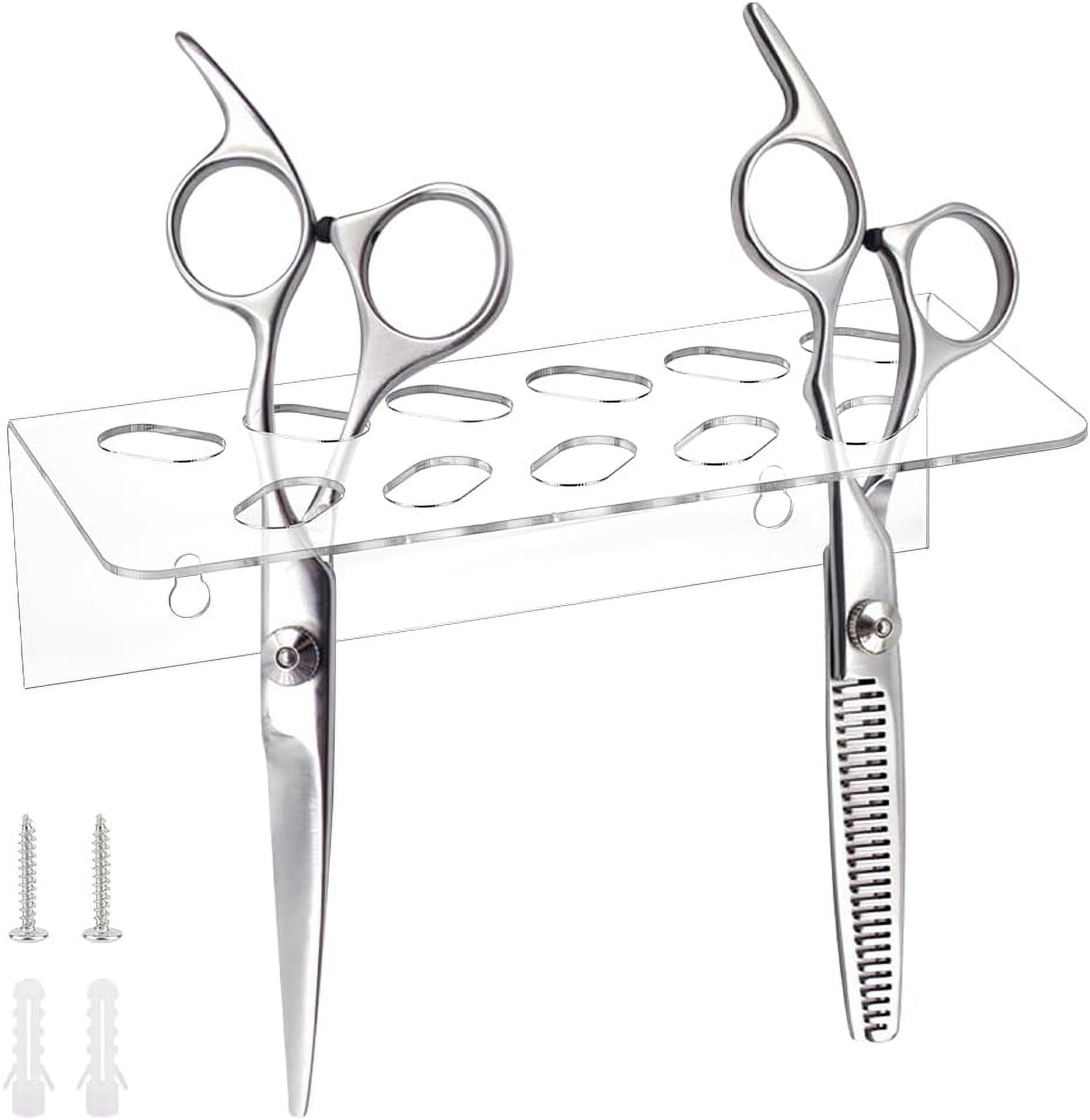 Acrylic Scissors Storage Rack Clear 190x88x58mm Inner Diameter: 25x15mm ...