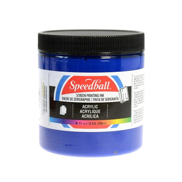 Acrylic Screen Printing Ink process cyan, 8 oz. (pack of 2) - Walmart ...