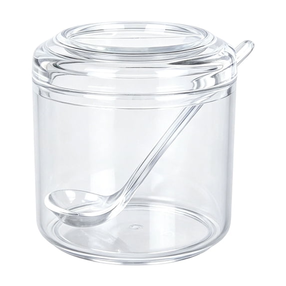 Acrylic Seasoning Bottle,Clear Condiment Canister,Salt Pepper Sugar ...