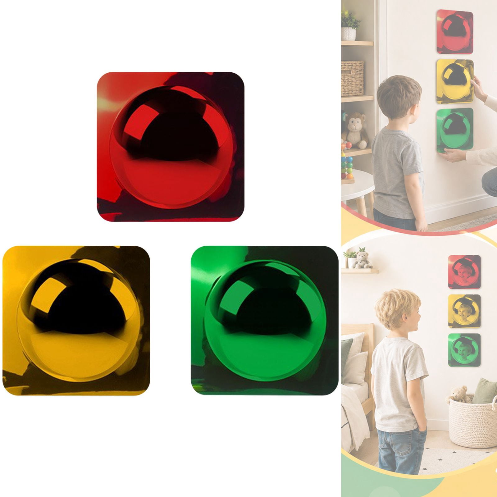 Acrylic Sensory Wall Bubble Mirror Color Convex Mirror Toys for ...