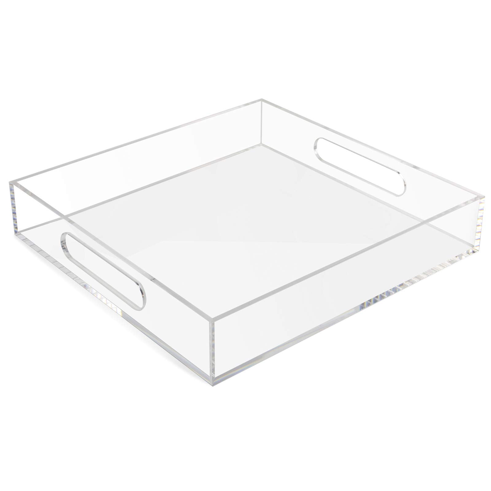 Acrylic Serving Tray, Clear Decorative Serving Trays with Handles for ...