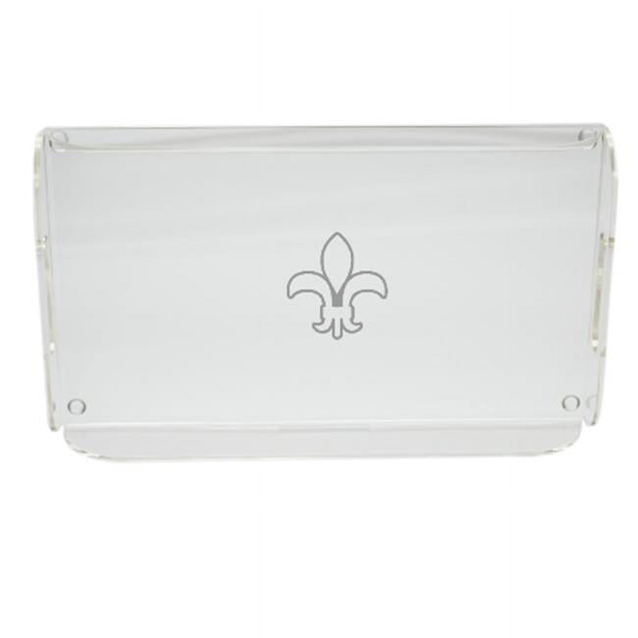 Acrylic Serving Tray With Handles-Fleur-De-Lys - Walmart.com