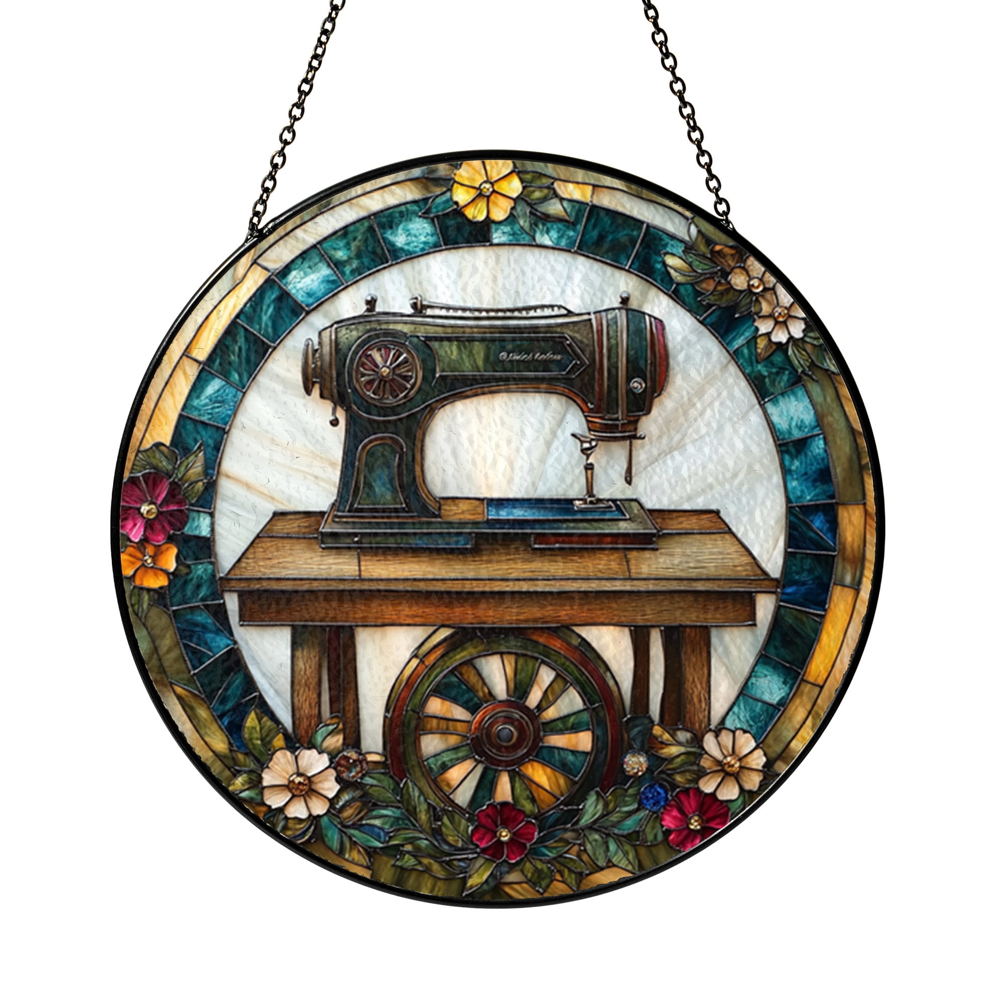 Acrylic Sewing Machine Suncatcher – Craft Room Window Hanging Decor ...