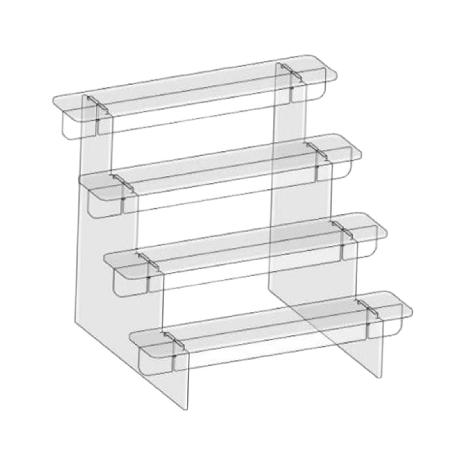 Acrylic Shelf Display Shelves Clear Acrylic Display Riser Shelves ...