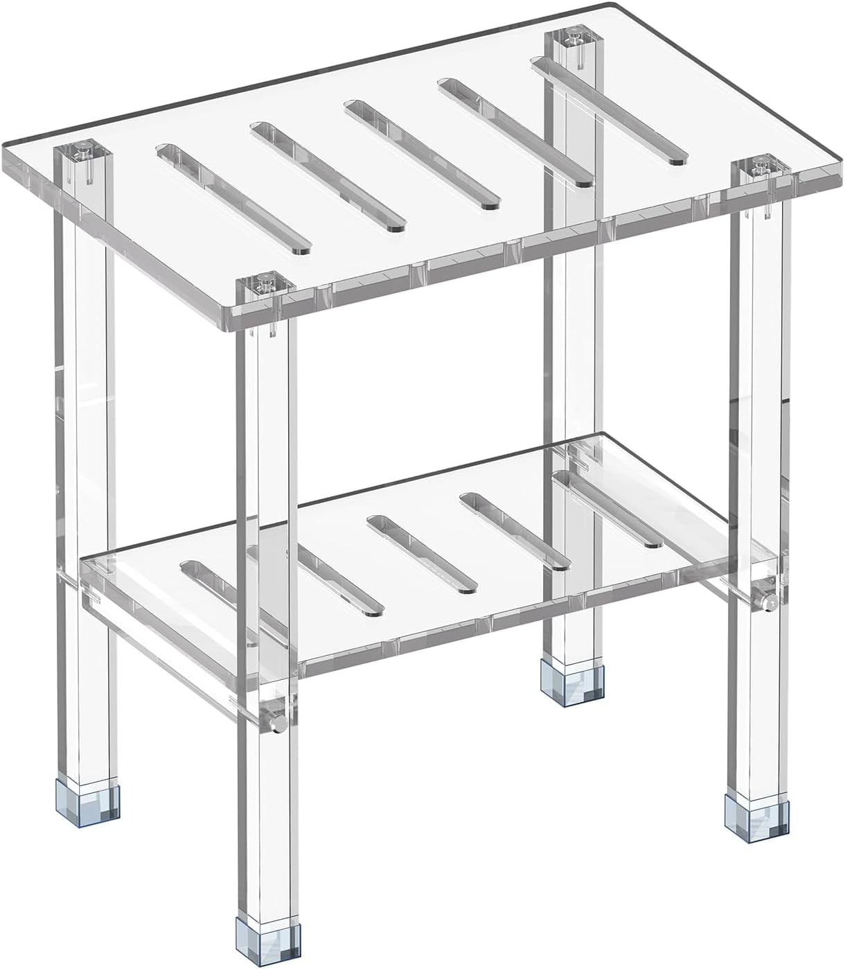 Acrylic Shower Bench for Inside Shower 10.04" D X 15.55" W X 16.14" H ...