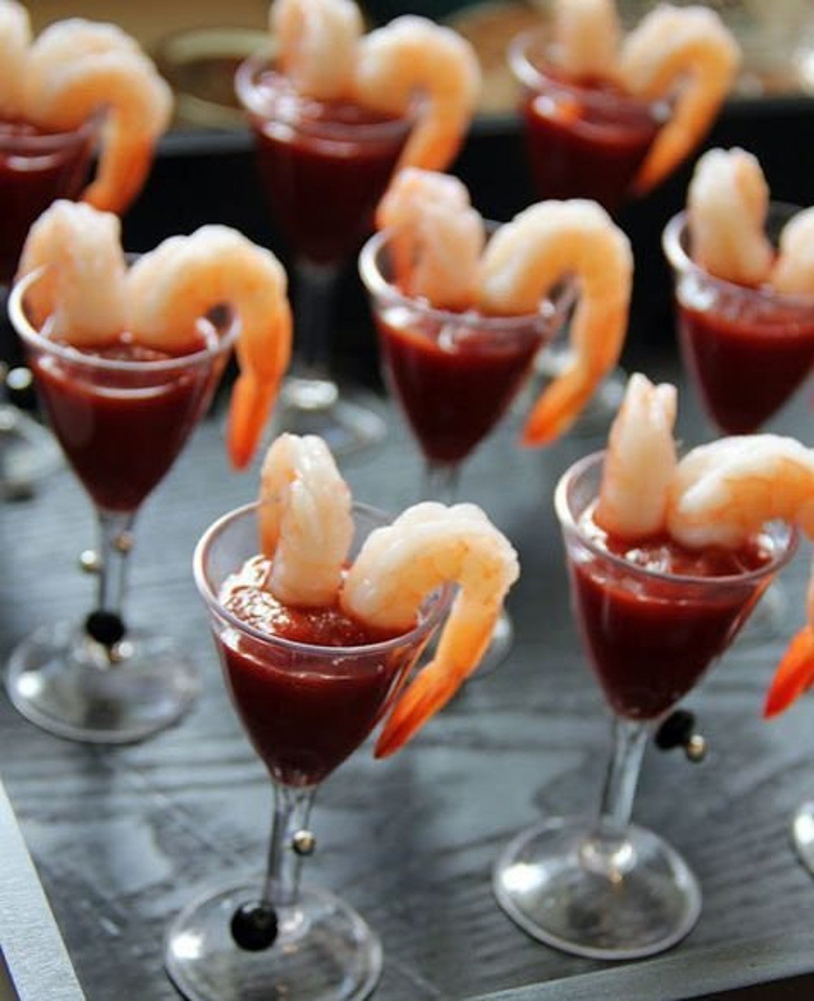 Acrylic Shrimp Cocktail Cups w/Mini Wooden Forks Set of 25 - Walmart.com