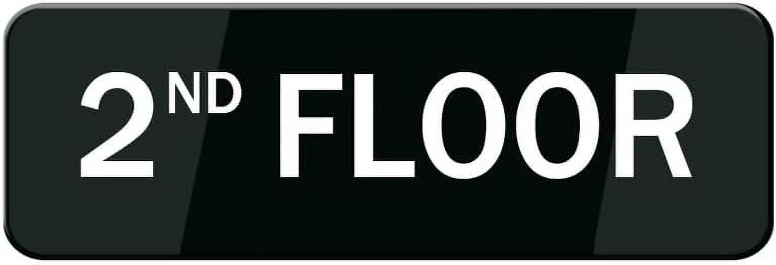 Acrylic Sign 3x10 Inch 2nd Floor Sign For Houseoffice Signs For Home ...