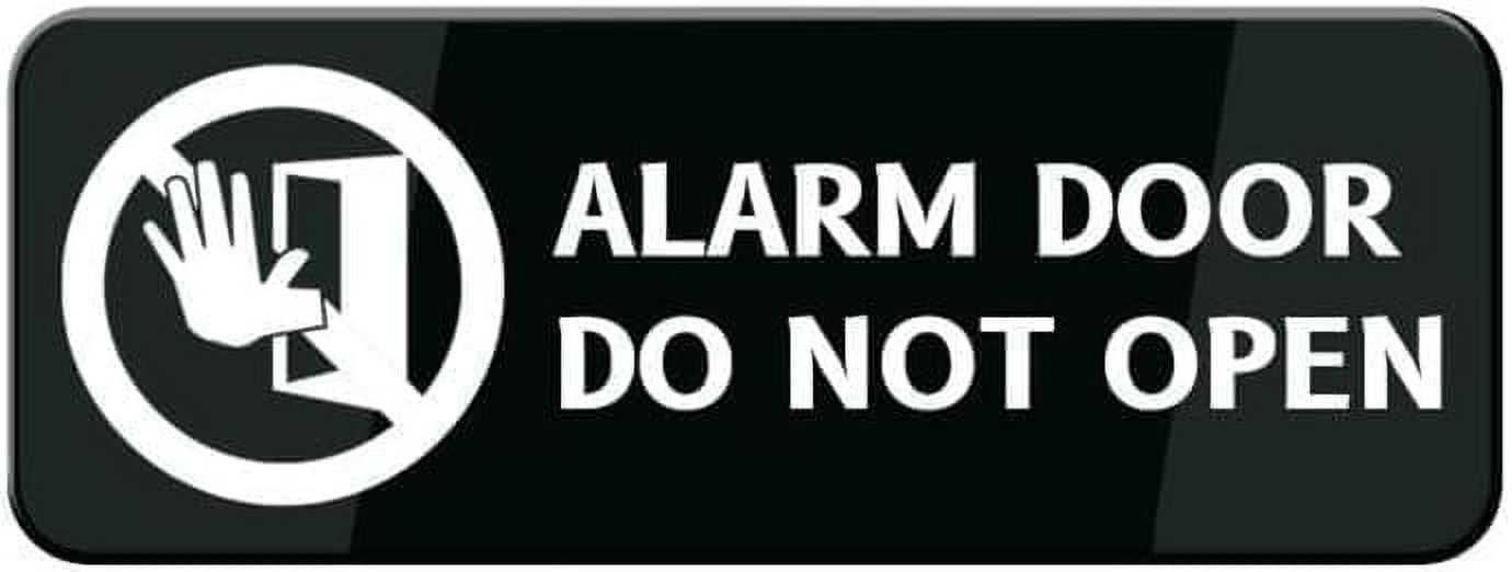 Acrylic Sign 3x10 Inch Acrylic Alarm Door Do Not Open Sign Acrylic Sign ...