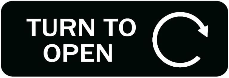 Acrylic Sign 3x10 Inch Acrylic Plastic Signs Turn To Open Sign Stickers ...