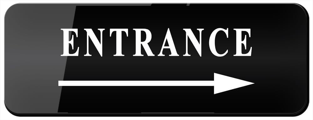 Acrylic Sign 3x10 Inch Acrylic Plastic Signs For Wall Rounded Corners ...