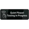 Acrylic Sign 3x10 Inch Acrylic Quiet Please Testing In Progress Wall Or ...