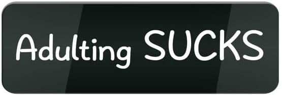 Acrylic Sign 3x10 Inch Acrylic Signs Adulting Sucks Sign For House ...
