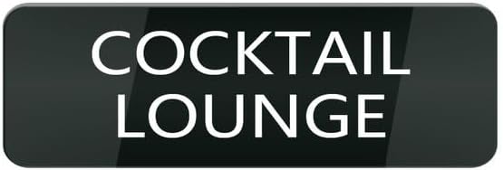 Acrylic Sign 3x10 Inch Acrylic Signs Cocktail Lounge Sign For Door Or ...