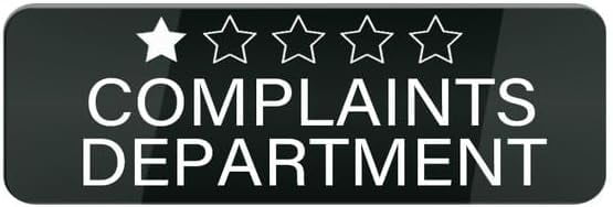 Acrylic Sign 3x10 Inch Acrylic Signs Complaints Department Sign For ...